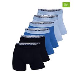 CR7 6er-Set: Boxershorts in Dunkelblau/ Hellblau/ Blau - 49% | Gr&ouml;&szlig;e S | Herren-waesche