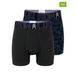 CR7 2er-Set: Boxershorts in Schwarz/ Blau - 45% | Gr&ouml;&szlig;e 122-134 | Kinder-waesche