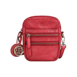 Bellicci Leder-Umh&auml;ngetasche "Charlotte" in Rot - (B)13 x (H)19 x (T)3 cm - 61% | Damen-taschen