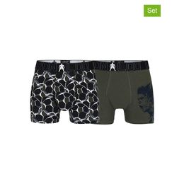 CR7 2er-Set: Boxershorts in Khaki/ Schwarz - 49% | Gr&ouml;&szlig;e 158-170 | Kinder-waesche