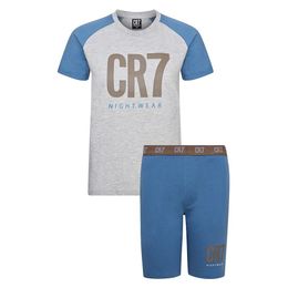 CR7 Pyjama in Blau/ Hellgrau - 65% | Gr&ouml;&szlig;e 116 | Kinder-waesche
