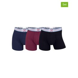 CR7 3er-Set: Boxershorts in Dunkelblau/ Bordeaux/ Schwarz - 54% | Gr&ouml;&szlig;e XL | Herren-waesche