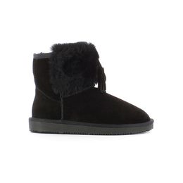 NICEBAY Leder-Winterboots "Nechako" in Schwarz - 75% | Gr&ouml;&szlig;e 38 | Damen-stiefel