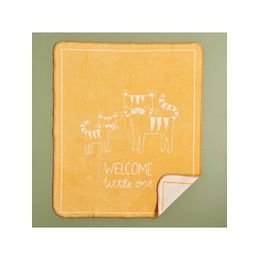 Bella Maison Babydecke "Tiger" in Gelb/ Wei&szlig; - 77% | Gr&ouml;&szlig;e 100x120 cm | Decken