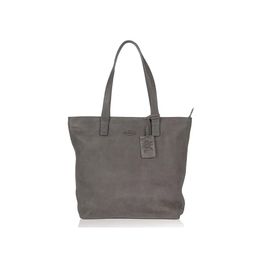 SPARWELL Leder-Schultertasche "Alice" in Grau - (B)34 x (H)41 x (T)12 cm - 54% | Damen-taschen