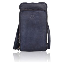 Bellicci Leder-Handytasche "Cybele" in Dunkelblau - (B)13 x (H)22 x (T)3,5 cm - 52% | Damen-handytaschen