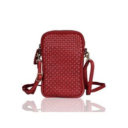 Bellicci Leder-Handytasche "Everly" in Rot - (B)11 x (H)19 x (T)2 cm - 53% | Damen-handytaschen