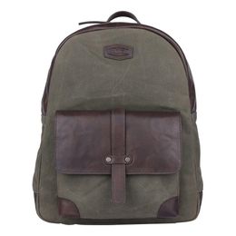 SPARWELL Leder-Rucksack "Stable Sawyer" in Khaki/ Braun - (B)31 x (H)41 x (T)15 cm - 57% | Damen-taschen