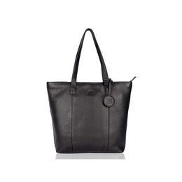 Bellicci Leder-Schultertasche "Kayden" in Schwarz - (B)36 x (H)44 x (T)12 cm - 57% | Damen-taschen
