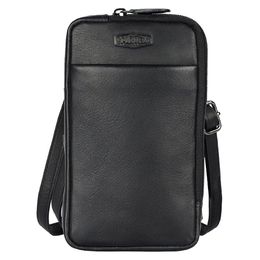 SPARWELL Leder-Handytasche "Oda" in Schwarz - (B)11 x (H)19 x (T)2 cm - 53% | Damen-handytaschen