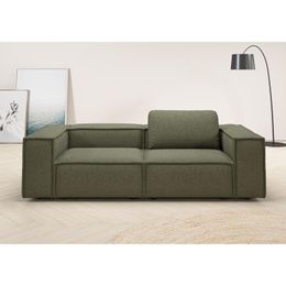 Home Affaire 2-Sitzer &raquo;Watertown, modernes Sofa 246 cm breit, auch in Feincord&laquo; stilvolles Sofa f&uuml;r 2 Personen mit extra breiter Sitzfl&auml;che gr&uuml;n 96% 