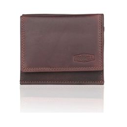 SPARWELL Leder-Geldb&ouml;rse "Nakia" in Braun - (B)10,5 x (H)9 x (T)2,5 cm - 49% | Portemonnaies-etuis