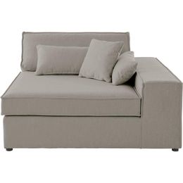 OTTO home Sofaelement &raquo;Enid&laquo; als Teil eines Modulsofas, fester Sitzkomfort beige Baumwollmix (60% Baumwolle/40% Leinen);Struktur fein (100% Polyester)
