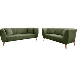 Home Affaire Polstergarnitur &raquo;Colori&laquo; Set, 3-Sitzer und 2-Sitzer, 2 Stk. tlg. auch als Loveseat erh&auml;ltlich gr&uuml;n 100% Polyester