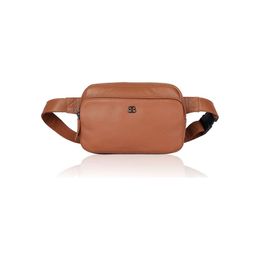 Bellicci Leder-G&uuml;rteltasche ""Casey" in Cognac - (B)22 x (H)13,5 x (T)6,5 cm - 47% | Damen-koffer-reisegepaeck