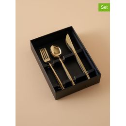 Bella Maison 18tlg. Dessertbesteck-Set "Siena" in Gold - 79% | Gedeckter-tisch