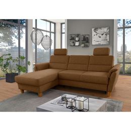 Home Affaire Ecksofa &raquo;Palmera L-Form, B: 244 cm - OTTO. Verl&auml;ssliche Qualit&auml;t.&laquo; optional Bettfunktion & Bettkasten, Federkern braun 100% Polyester;