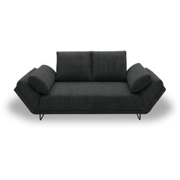 Home Affaire Schlafsofa &raquo;Jadelyn mit klappbaren Armlehnen, Bettsofa mit Federkern, Breite 250cm&laquo; Federkern, Cord-Bezug, incl. 2 Armlehnkissen, 