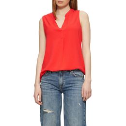 Qs Damen QS Klassische Bluse ohne &Auml;rmel rot 40