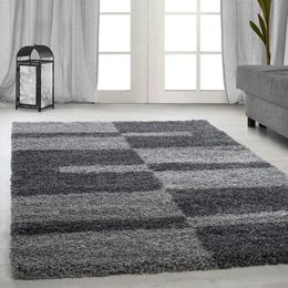 Ayyildiz Teppiche Hochflor-Teppich &raquo;Gala Shaggy 2505&laquo; rechteckig 30 mm H&ouml;he Langflor, L&auml;ufer, alle R&auml;ume, Wohnzimmer grau Kunstfaser