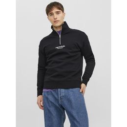 Jack & Jones Jack & Jones Herren Sweatshirt &raquo;JORVESTERBRO SWEAT QUARTER ZIP HN NOOS&laquo;, im Troyer-Look schwarz S