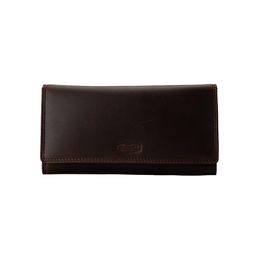 Bellicci Leder-Geldb&ouml;rse "Nova" in Dunkelbraun - (B)19 x (H)9,5 x (T)2,5 cm - 61% | Portemonnaies-etuis