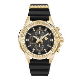 Philipp Plein Watches Uhr 'THE $KULL CHRONO' Herren Gr&ouml;&szlig;e One Size gold / schwarz