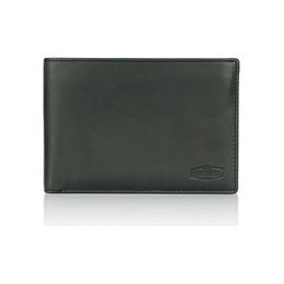 SPARWELL Leder-Geldb&ouml;rse "Norman" in Schwarz - (B)15 x (H)10,5 x (T)2 cm - 64% | Portemonnaies-etuis