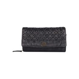 Bellicci Leder-Geldb&ouml;rse "Pedra" in Schwarz - (B)19 x (H)10 x (T)4 cm - 56% | Portemonnaies-etuis