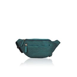 Bellicci Leder-G&uuml;rteltasche "Elliot" in Gr&uuml;n - (B)30 x (H)14 x (T)8 cm - 57% | Damen-koffer-reisegepaeck