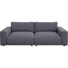 Musterring Big-Sofa &raquo;LUCIA&laquo; in vielen Qualit&auml;ten und 4 unterschiedlichen N&auml;hten, 2,5-Sitzer grau Flachgewebe FLORIS (100% Polyester);Flachgewebe VALMONT (60% 