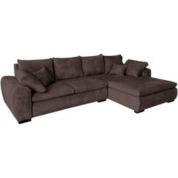 Home Affaire Ecksofa &raquo;Cara Mia L-Form, B: 325 cm - OTTO. Verl&auml;ssliche Qualit&auml;t.&laquo; mit 4 Zierkissen, optional Bettfunktion & Bettkasten Luxus-Microfaser