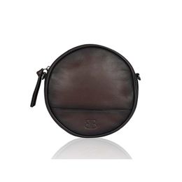 Bellicci Leder-Umh&auml;ngetasche "Koko" in Braun - (B)18 x (H)18 x (T)5 cm - 56% | Damen-taschen