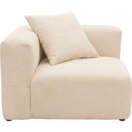Home Affaire Sofa-Eckelement &raquo;Gerrid&laquo; Cord-Bezug, Modul-Eckelement, auch einzeln stellbar beige 100% Polyester