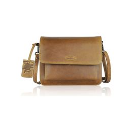 SPARWELL Leder-Umh&auml;ngetasche in Taupe - (B)25,5 x (H)21 x (T)10 cm - 62% | Damen-taschen