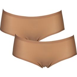After Eden Damen Panty &raquo;UNLIMITED&laquo; 2er Pack, leicht schimmernd, bequem, elastisch, eng, basic, weich rosa Einheitsgr&ouml;&szlig;e
