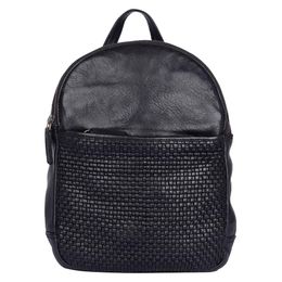 Bellicci Leder-Rucksack "Eve" in Schwarz - (B)22 x (H)29 x (T)9 cm - 59% | Damen-taschen