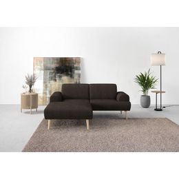 Home Affaire Ecksofa &raquo;Swift Scandic Design, komfortabler Federkern, Breite 192cm, L-Form&laquo; Federkern-Polsterung, B/T/H: 192/83/176 cm braun 100% 
