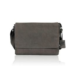 SPARWELL Leder-Umh&auml;ngetasche "Rados" in Grau - (B)38 x (H)29 x (T)9 cm - 58% | Herrentaschen