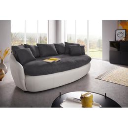 COTTA Big-Sofa &raquo;Aruba&laquo; gem&uuml;tliches Megasofa in XXL in organischer Form mit vielen Kissen Luxus-Microfaser (100% Polyester); Microfaser-Feinstruktur (