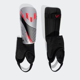 adidas Performance Schoner 'Messi Match Shin Guards' Herren Gr&ouml;&szlig;e S rot / schwarz / silber
