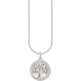 Thomas Sabo Damen Thomas Sabo Kette mit Anh&auml;nger &raquo;Tree-of-Love-Anh&auml;nger&laquo; silber