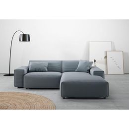 Home Affaire Ecksofa &raquo;Glimminge L-Form auch in Breitcord, Feincord + Easy care-Bezug,&laquo; Breite 234, Zierkissen blau 12% Polyacryl, 88% Polyester