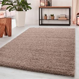 Ayyildiz Teppiche Hochflor-Teppich &raquo;Dream Shaggy&laquo; rechteckig 50 mm H&ouml;he Langflor, auch in rund, L&auml;ufer, Wohnzimmer Schlafzimmer beige Kunstfaser