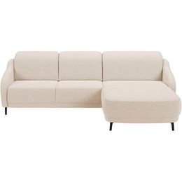 Sit & More sit&more Ecksofa &raquo;Blues L-Form&laquo; wahlweise mit Klapptisch und USB beige 100% Polyester