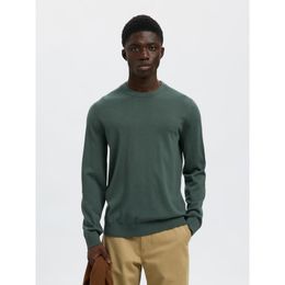Selected Herren Selected Strickpullover &raquo;SLHTRAY LS KNIT MERINO CREW NECK NOOS&laquo; Wolle, regular fit L