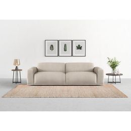 Trendmanufaktur Big-Sofa &raquo;Braga, mit hochwertigem Kaltschaum, Megasofa, in Cord erh&auml;ltlich&laquo; modernes Big-Sofa, Couch mit hohem Sitzkomfort, 254/72/107
