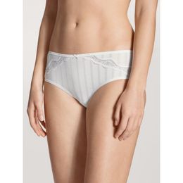 Calida Damen Calida Panty &raquo;Etude Toujours&laquo; mit Dresdner Spitze an der Vorderseite und dem hinteren Beinausschnitt wei&szlig; XXS (32/34)