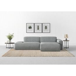 Trendmanufaktur Ecksofa &raquo;Braga, mit hochwertigem Kaltschaum, L-Form, in Cord erh&auml;ltlich&laquo; modernes Sofa, Couch mit hohem Sitzkomfort, 275/72/160 cm (B/