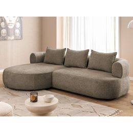 Home Affaire Ecksofa &raquo;LUSSAC L-Form Design-Sofa mit Zierkissen, Ma&szlig;e B/T/H: 257/159/78 cm&laquo; hoher Sitzkomfort und modernes Design, Sofa ohne 